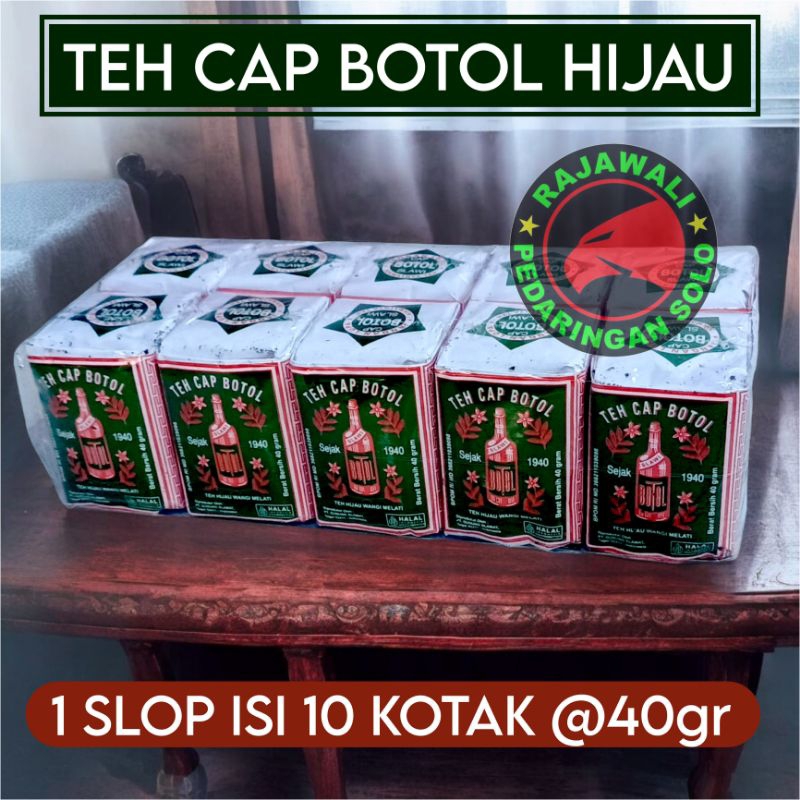 Jual TEH CAP BOTOL HIJAU 1 SLOP ISI 10 KOTAK TEH BOTOL HIJAU TEH SOLO ...