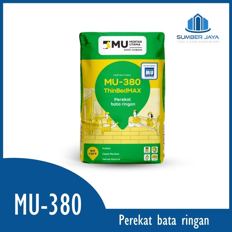 Jual Semen Mortar Utama MU 380 Perekat bata ringan repack 1 kg | Shopee ...