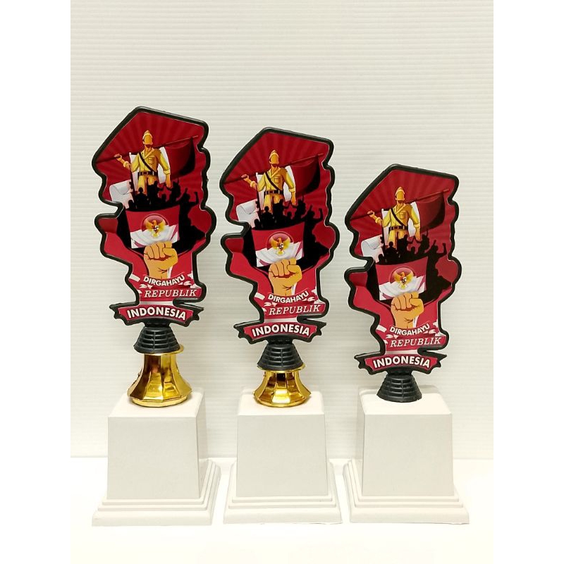 Jual Trophy kemerdekaan gambar 2 ( htm ) FREE STIKER | Shopee Indonesia