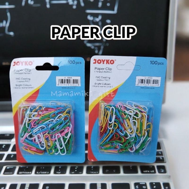 Jual PAPER CLIP JOYKO WARNA / KLIP KERTAS JOYKO | Shopee Indonesia