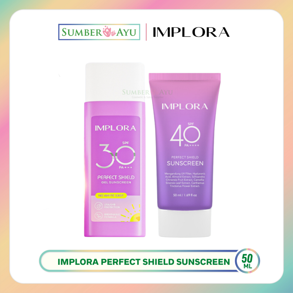 Jual IMPLORA PERFECT SHIELD SUNSCREEN SERIES | SPF 30 | SPF 40 | Shopee ...