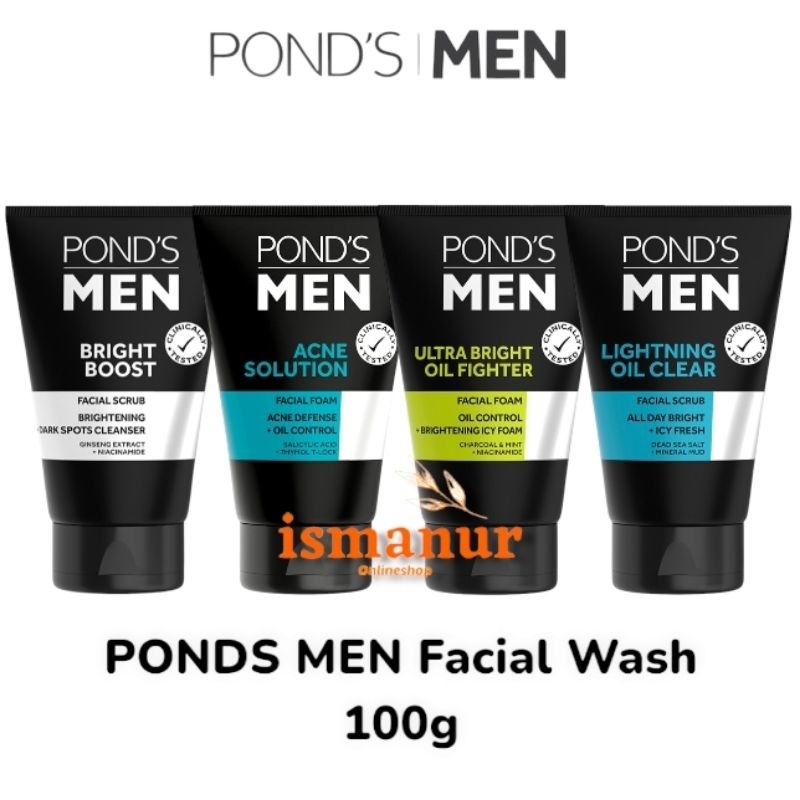 Jual PONDS MEN Facial Wash 100G | Shopee Indonesia