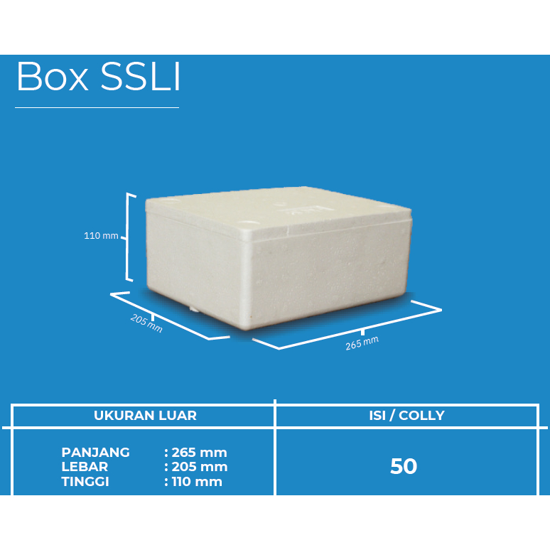 Jual Box Styrofoam SSLI Sterofoam Gabus | Shopee Indonesia