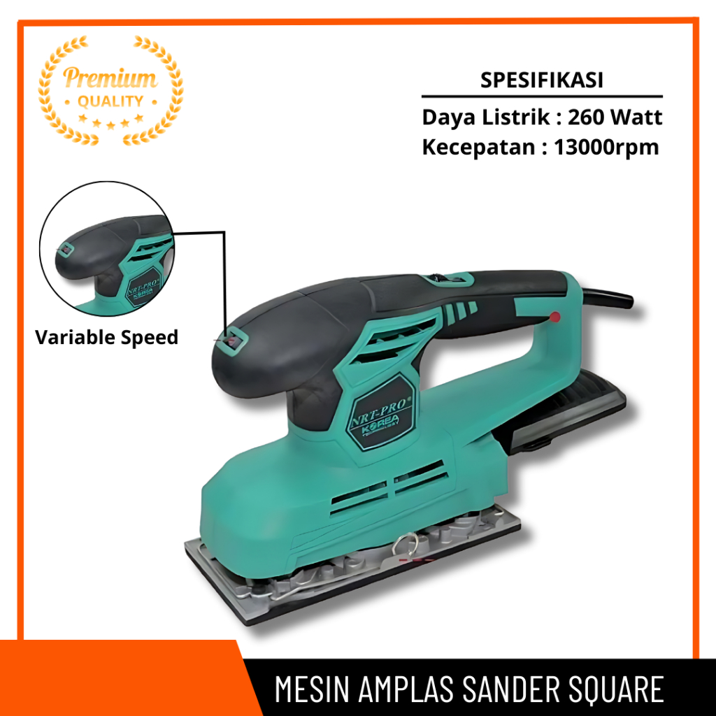 Jual Mesin Amplas Sheet Sander NRT PRO 941 HD 941HD Square Orbital ...