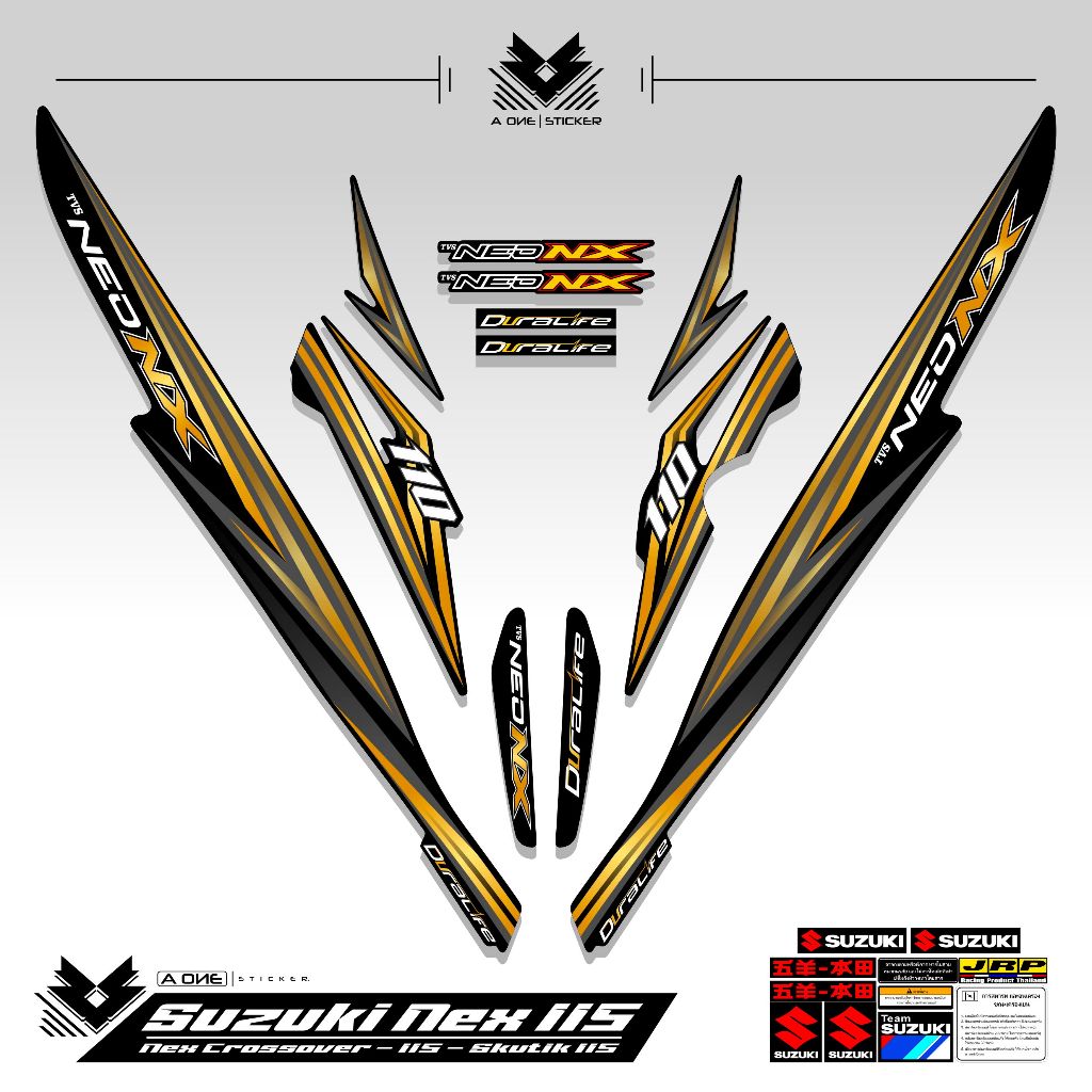 Jual Striping Tvs Neo Nx 110 2023 2024 List Variasi Body Neo Nx Stiker ...