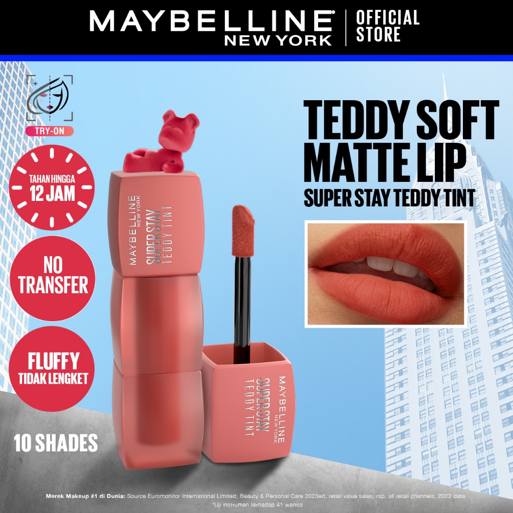 Jual MAYBELLINE OFFICIAL Superstay Teddy Tint 5 mL - Teddy Soft Matte ...