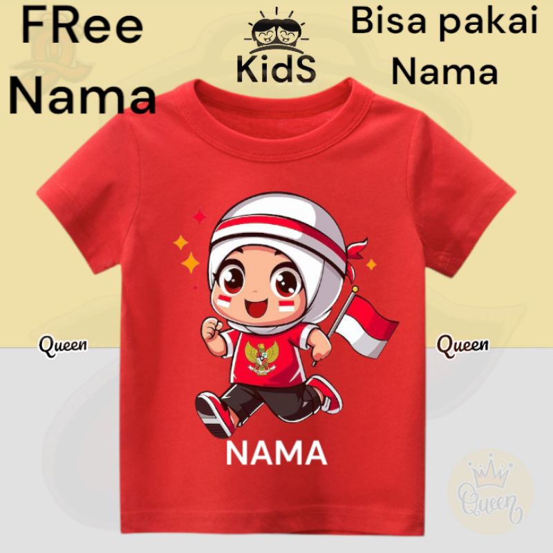 Jual Kaos Anak 17an Agustusan tema Kemerdekaan model baru gratis NAMA ...