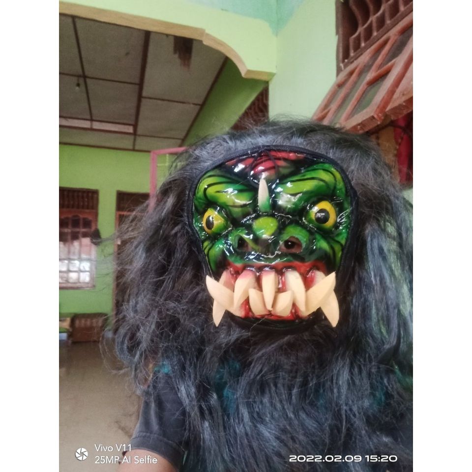 Jual ️READY ️ Topeng Gedruk Mika / Topeng Buto Gedruk / Topeng Buto ...