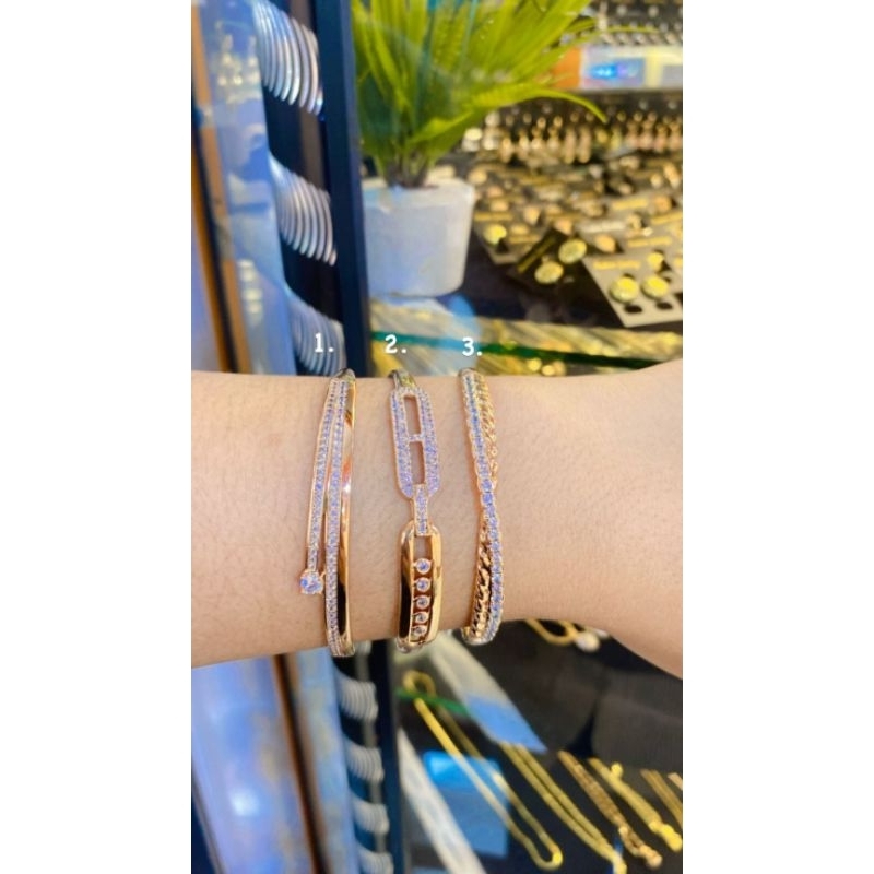 Jual Gelang Bangle Xp Ori Model Baru Warna Rose Gold | Shopee Indonesia