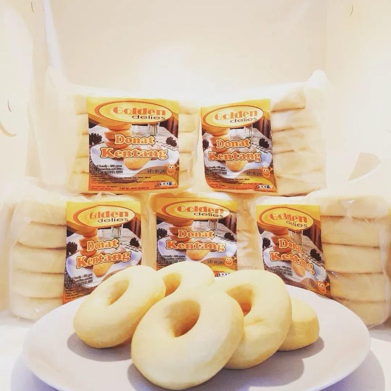Jual Donat Kentang Besar Golden Delies Frozen isi 10 pcs | Shopee Indonesia