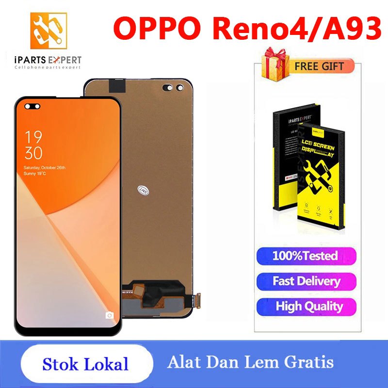Jual IPARTSEXPERT Original LCD untuk Oppo Reno 4 Lite A93 Tampilan LCD Layar Sentuh Pengganti ...