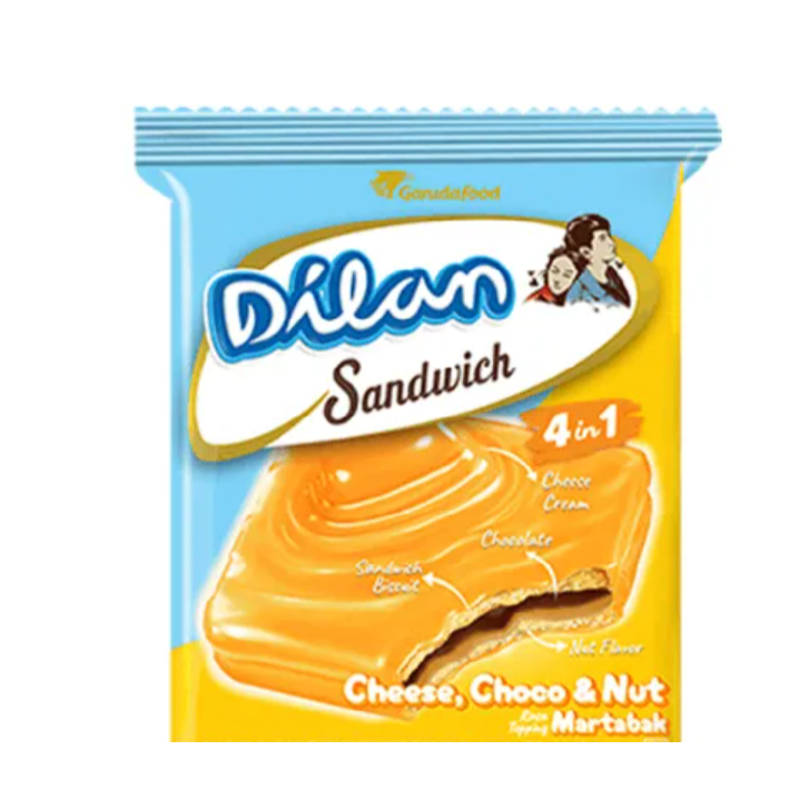 Jual Dilan Sandwich Cheese Choconut Rasa Toping Martabak 16gram ...