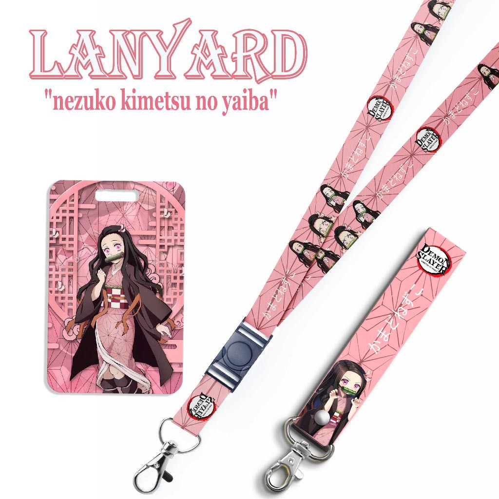 Jual STRAP LANYARD CARD HOLDER Demon Slayer Nezuko Kimetsu ID Card ...