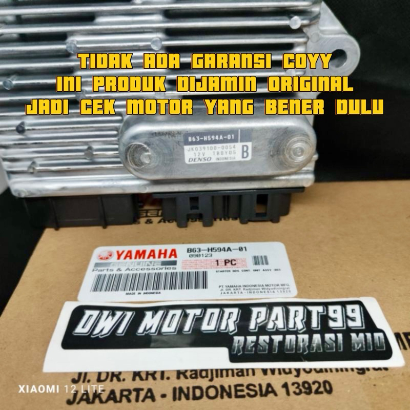 Jual ENGINE CONTROL UNIT SGCU ECM ECU AEROX NON KEYLESS TYPE B B63-H594A-01 /20 ORIGINAL ...