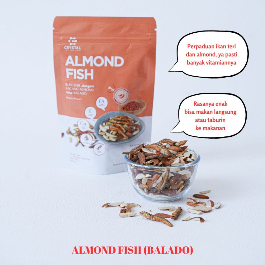 Jual Almond Fish Bebefinn 80g ( Snack Kacang Almond & Ikan Teri Anchovy ...