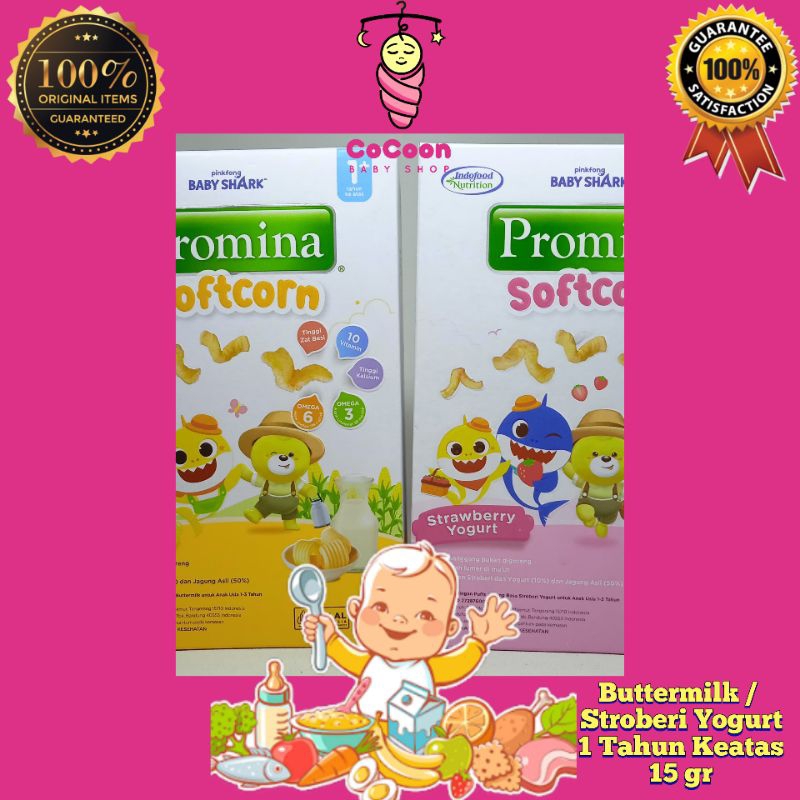 Jual Snack Camilan Bayi 1 Tahun Keatas Promina Softcorn Soft Corn ...
