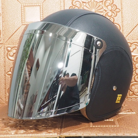 Jual HELM BOGO KULIT CLASSIC SNI DEWASA PRIA DAN WANITA HELMET BOGGO ...