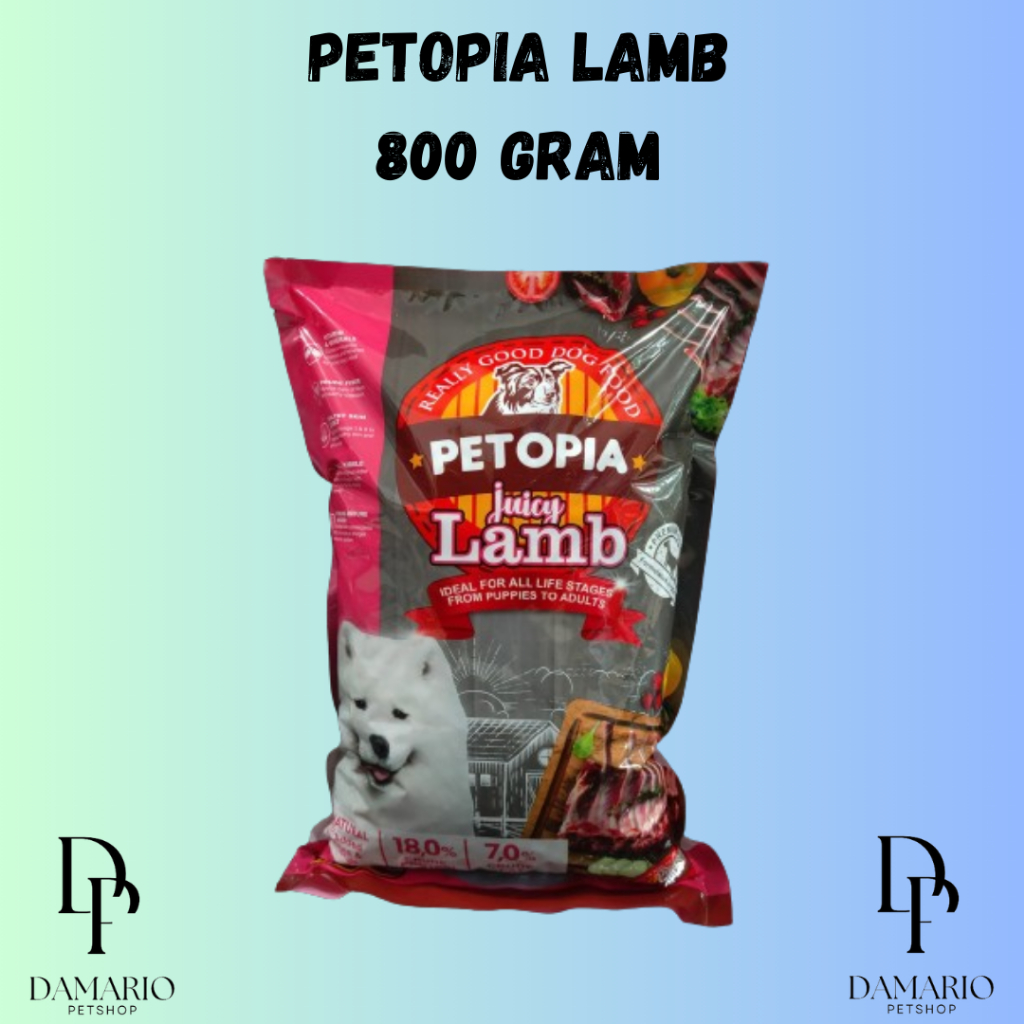 Jual Petopia Lamb 800gr Dog Food Kemasan Freshpack | Shopee Indonesia