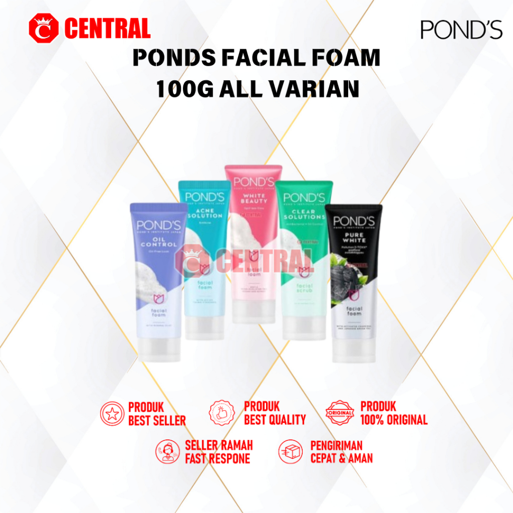 Jual PONDS FACIAL FOAM 100G ALL VARIAN | Shopee Indonesia