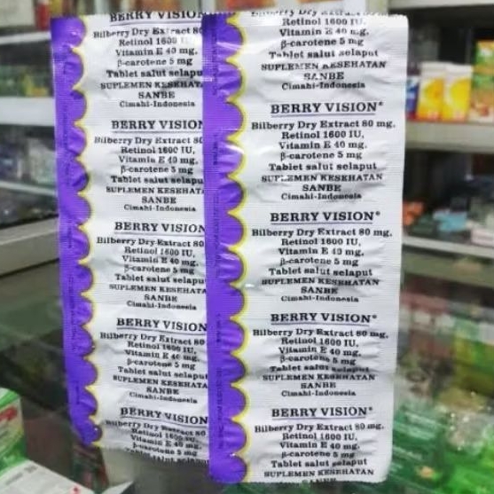 Jual BERRY VISION STRIP 10 TABLET | Shopee Indonesia