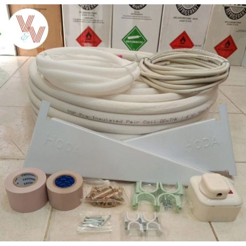 Jual paket pipa Daikin dsp+stopkontak panasonic 3,4,5,6,7,8,9,10 meter ...