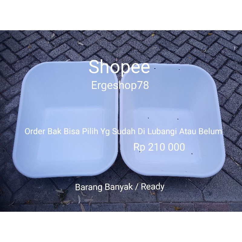 Jual BAK PVC GEROBAK SORONG PASIR / BAK KERETA DORONG PROYEK / BAK ...