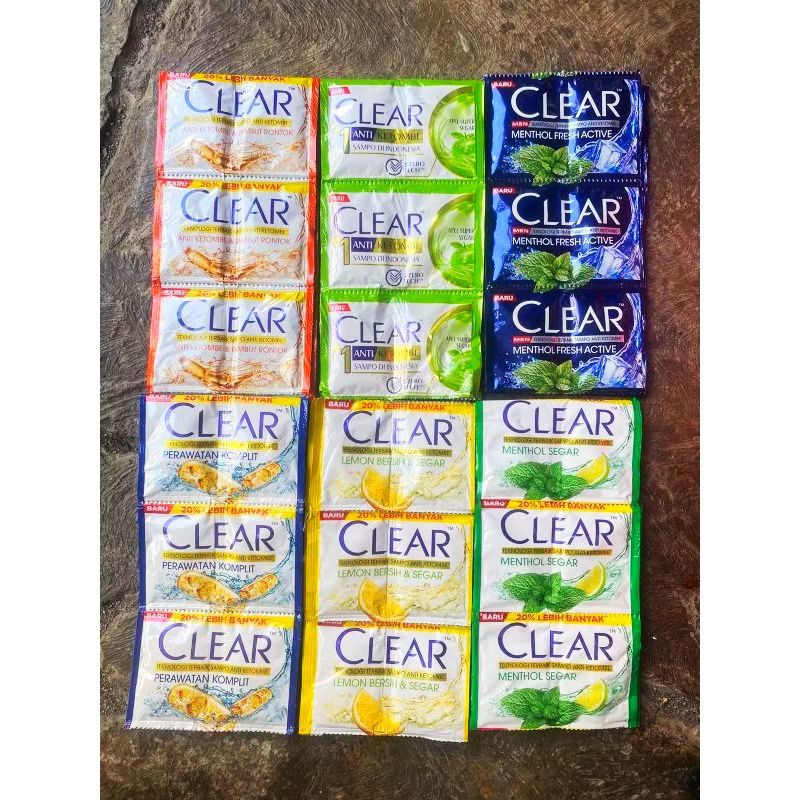 Jual Shampo clear sachet 9mlX24pcs | Shopee Indonesia