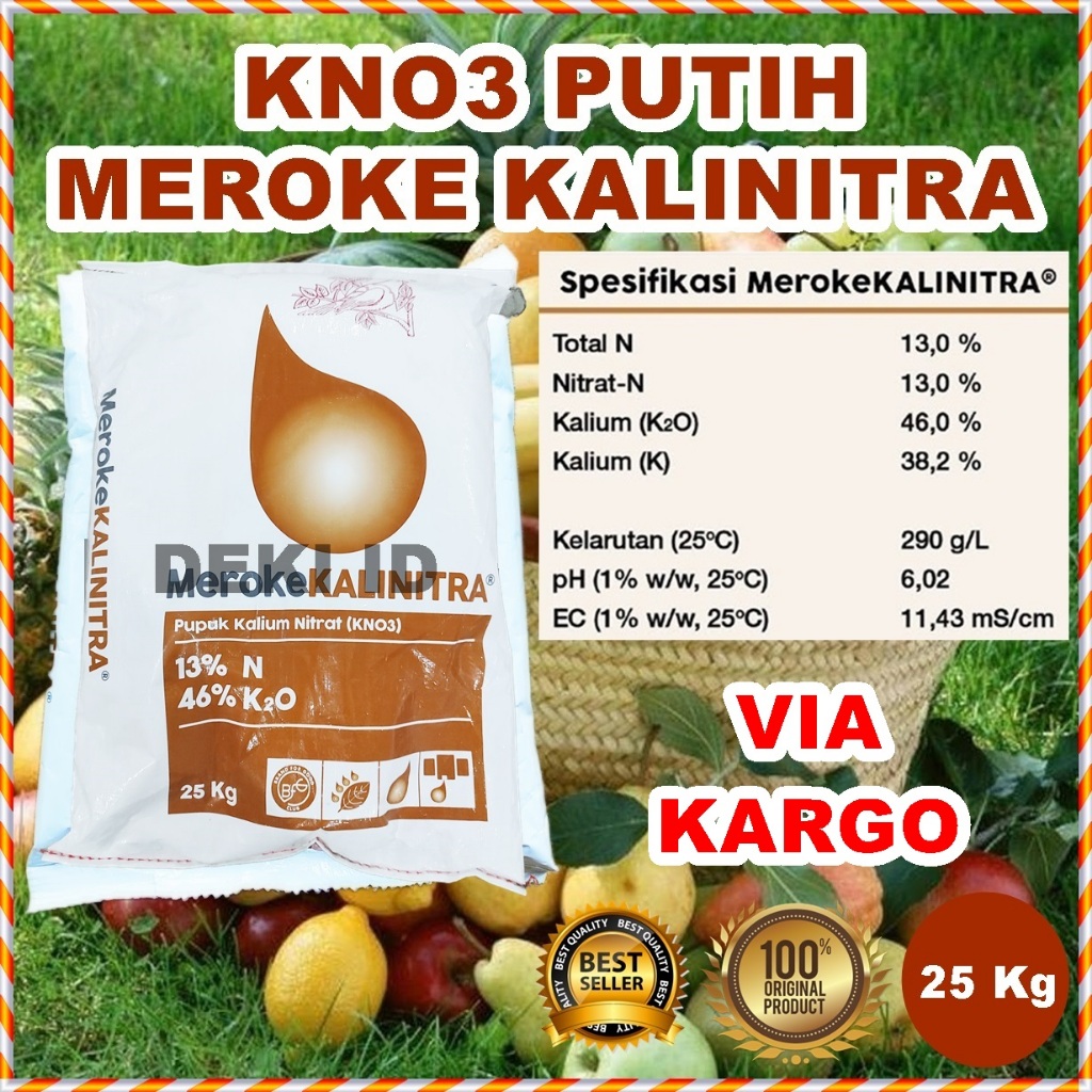 Jual Kalinitra Meroke 25 Kg Via Kargo Pupuk KNO3 Putih Kemasan Pabrik ...