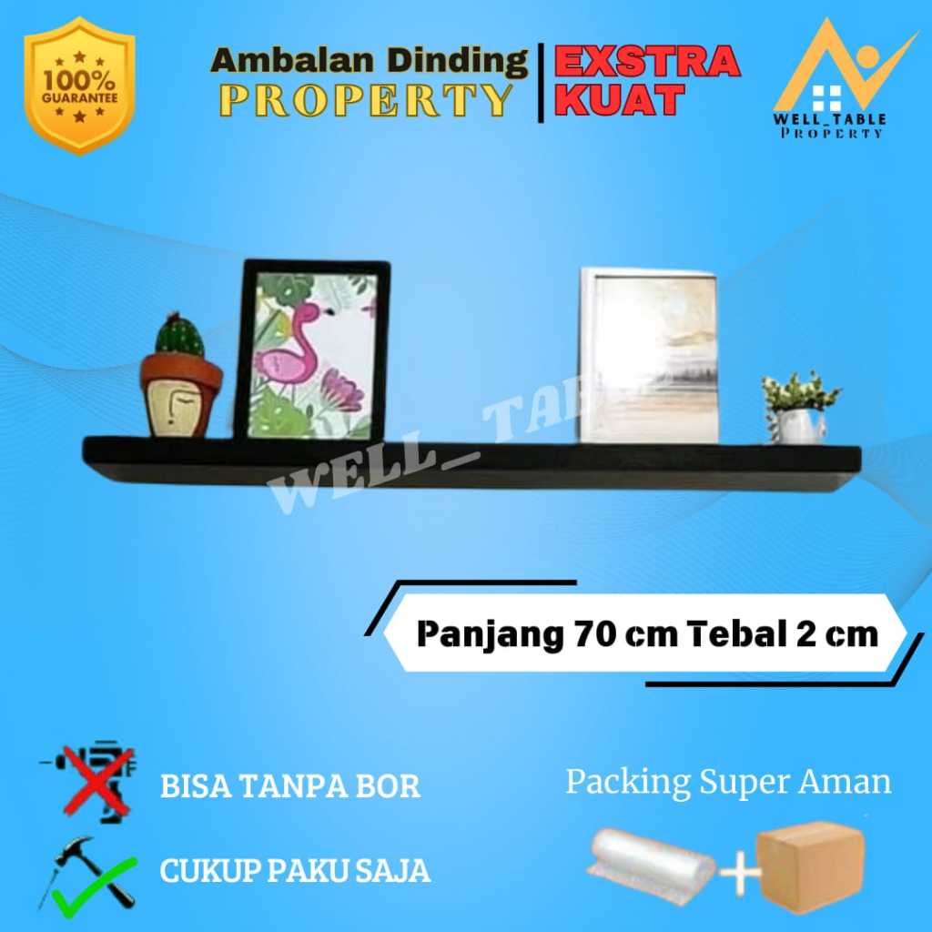Jual RAK Ambalan Dinding Minimalis Hiasan papan Hambalan kayu Laci ...