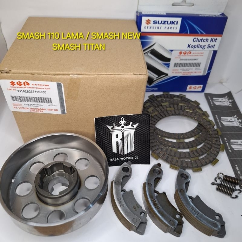 Jual MANGKOK GANDA + KAMPAS GANDA + PLAT KOPLING SMASH LAMA SMASH NEW SMASH TITAN SGP | Shopee ...