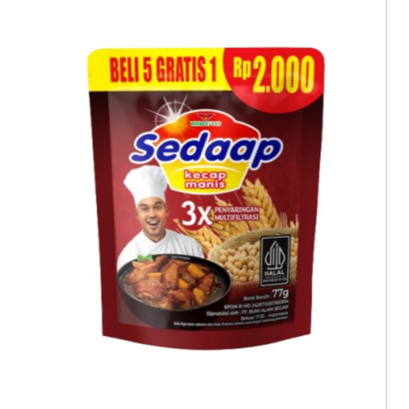 Jual Kecap Sedaap Pouch @77g | Shopee Indonesia