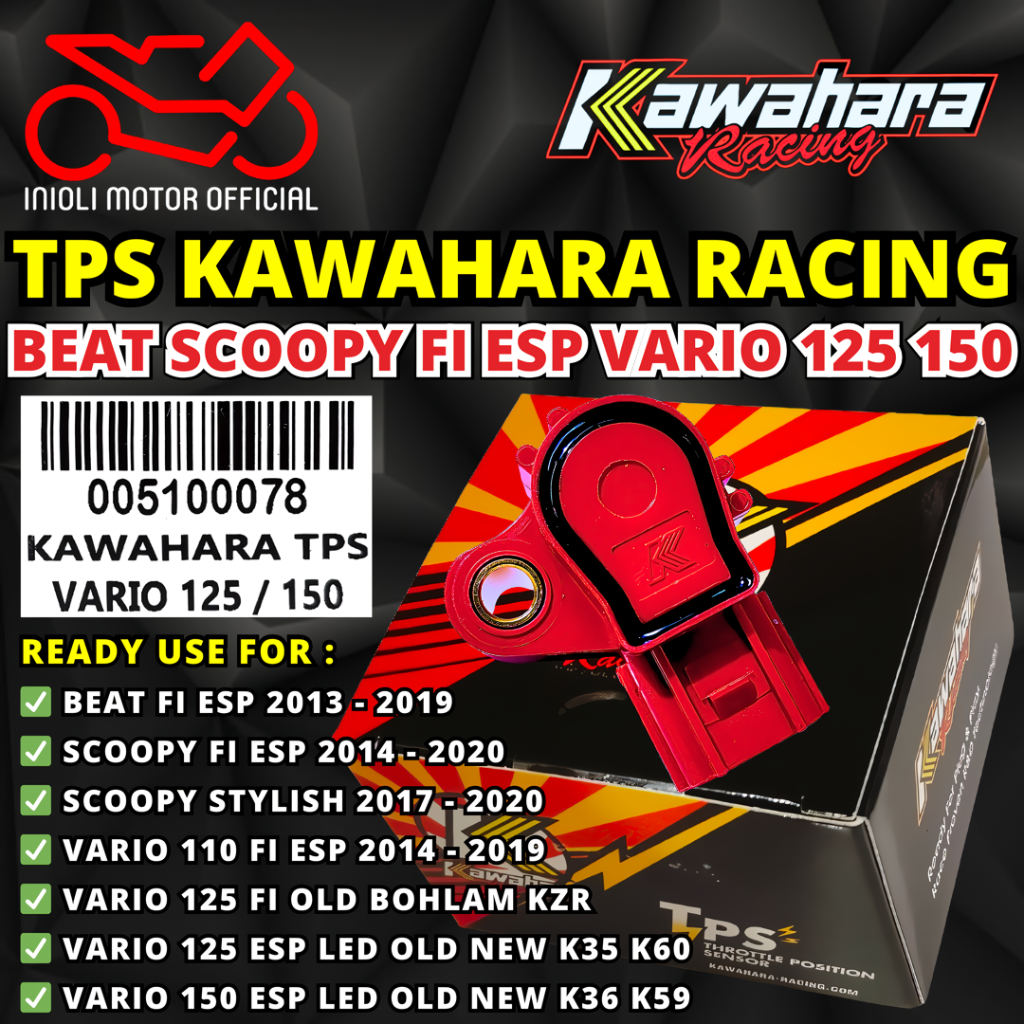 Jual TPS SENSOR KAWAHARA RACING BEAT SCOOPY VARIO 110 125 150 FI ESP ...