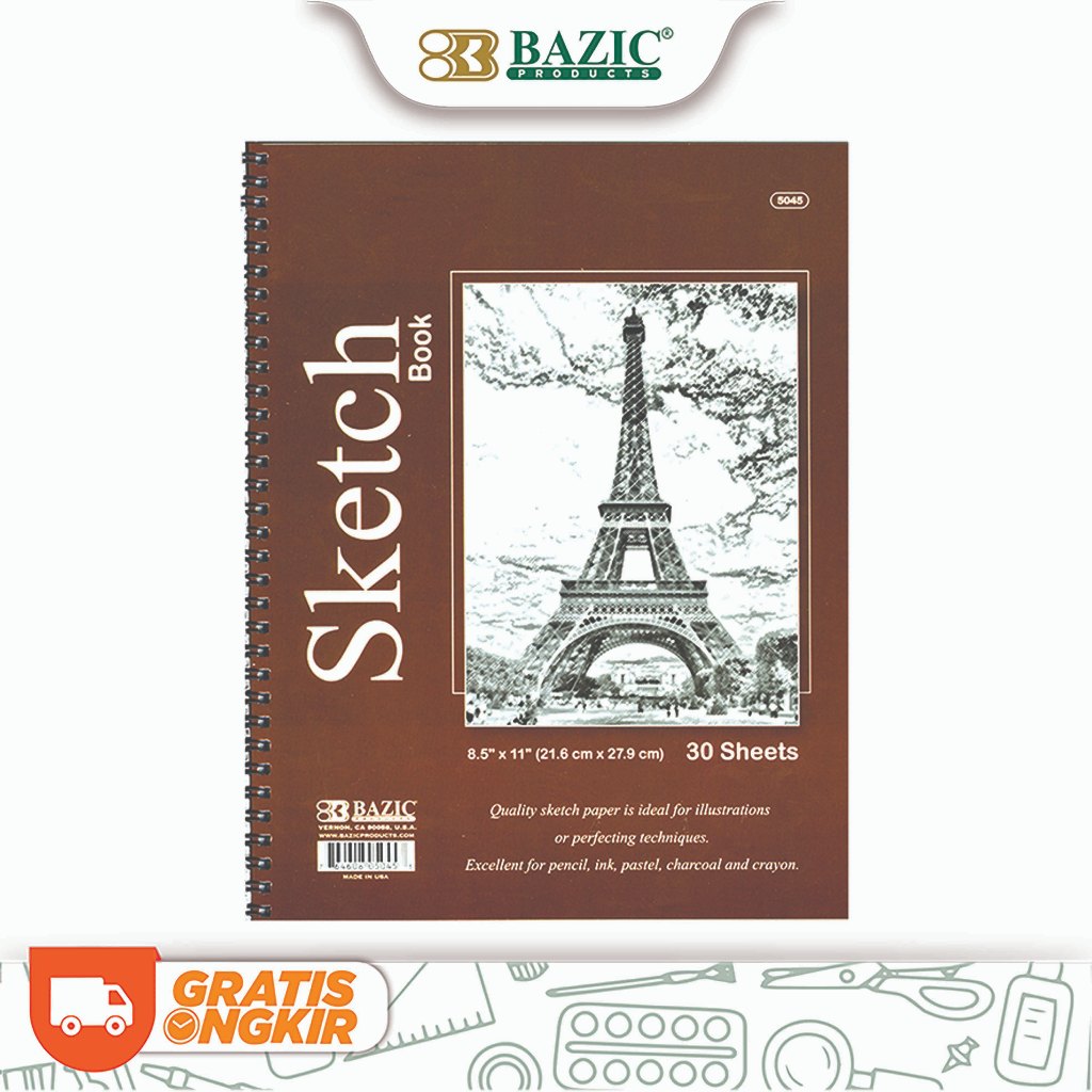 Jual Bazic Sketch Book Qwarto 8.5" x 11" - Buku Gambar Sketsa | Shopee ...