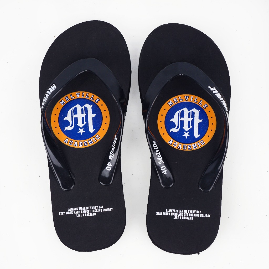 Jual INSANELTD. Sandal Spon Melville Disto Viper Black | Sendal Jepit ...