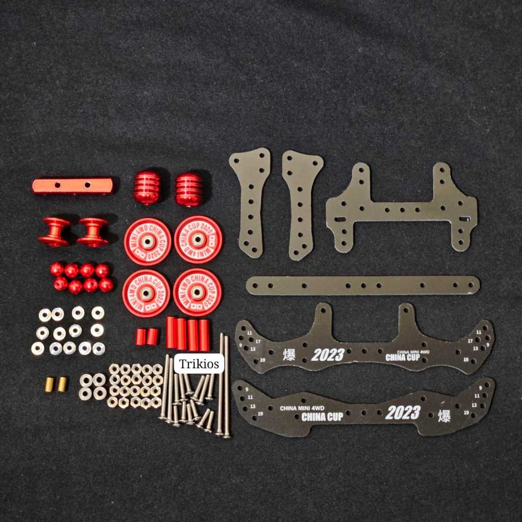 Jual Rep FRP Tamiya Mini 4wd Paket Roller dan Bemper Set Fiber ...