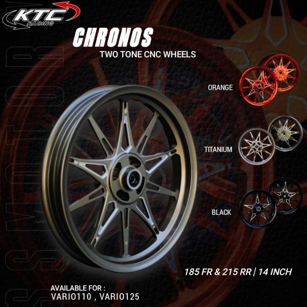 Jual VELG KTC CHRONOS TWO TONW CNC VARIO 110-BEAT-SCOOPY-VARIO 125 / ...