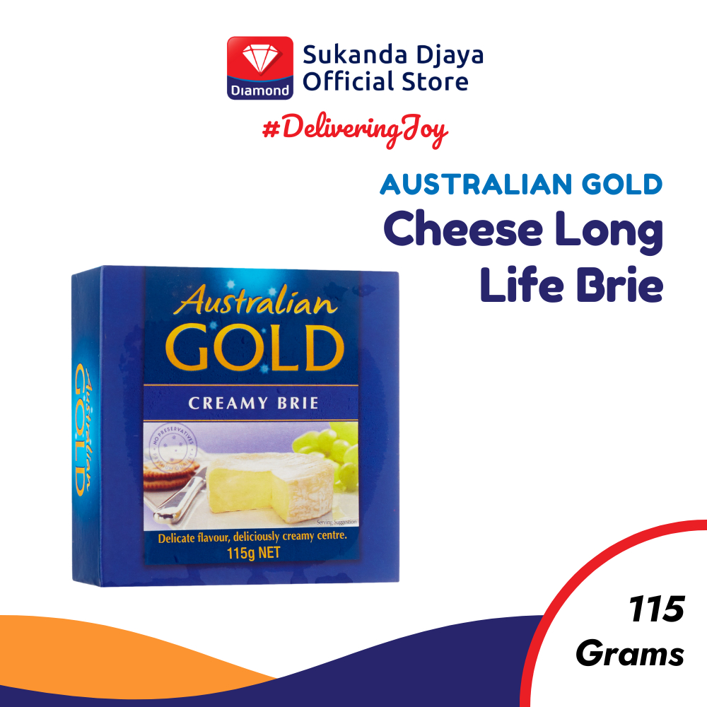 Jual Australian Gold Keju Cheese Long Life Brie 115 Gr | Shopee Indonesia