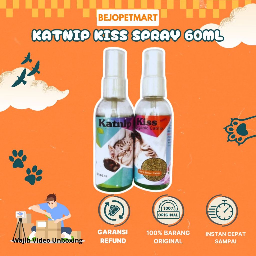 Jual Katnip kiss catnip spray penghilang stress kucing yang memikat ... Jual Katnip kiss catnip spray penghilang stress kucing yang memikat ...