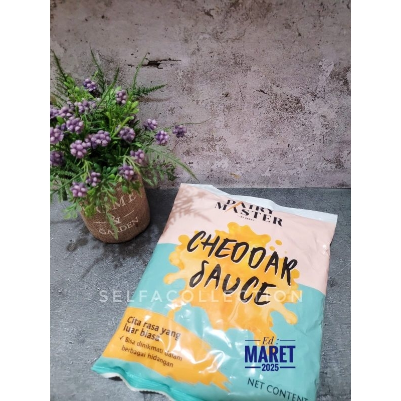 Jual Dairy Master Cheddar Cheese Sauce 1 kg Saus Krim Keju Siap Pakai ...