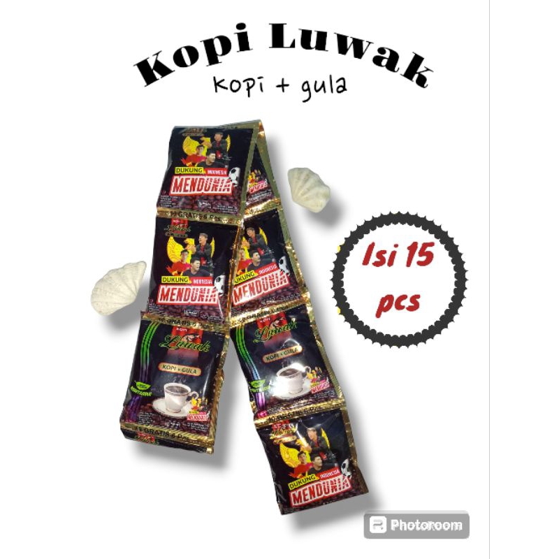 Jual Kopi Luwak Kopi + gula 15 pcs × 23 gr [HARGA 1 RENTENG] 10 gratis ...