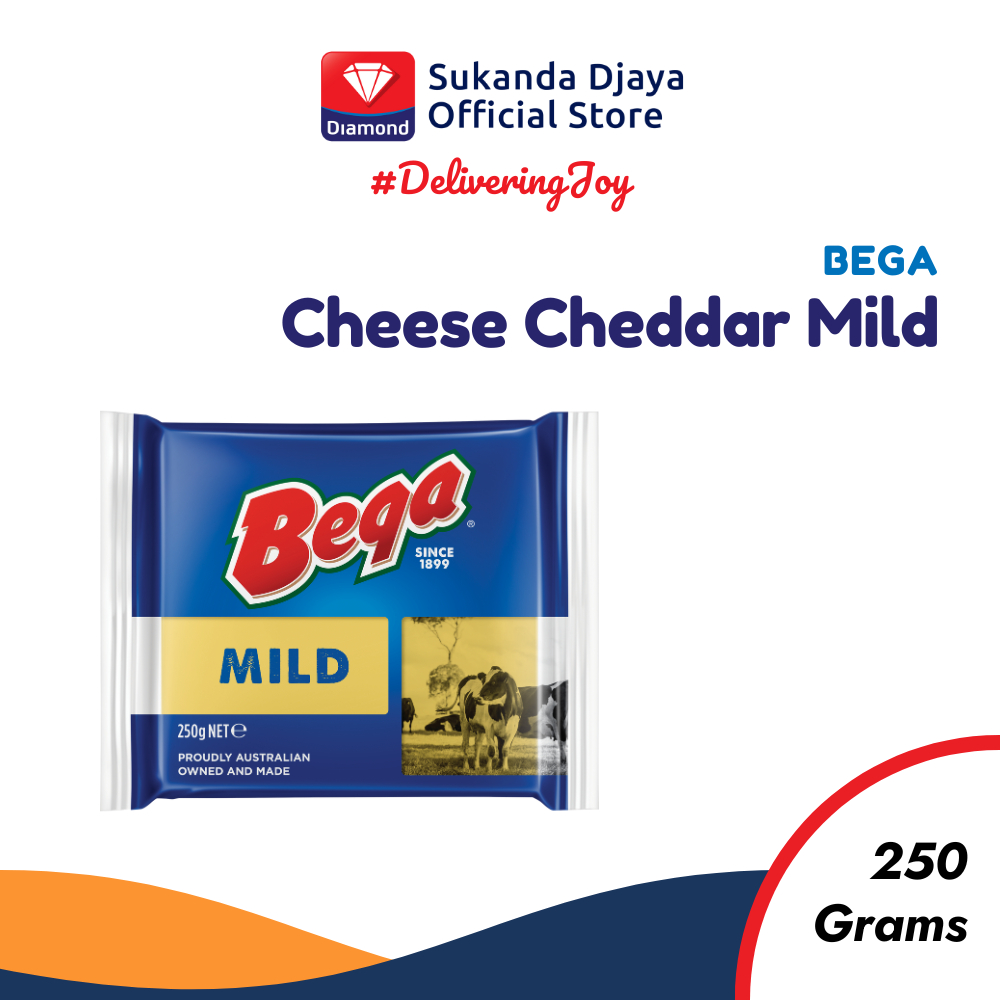 Jual Bega Keju Cheese Cheddar Mild 250 Gr | Shopee Indonesia
