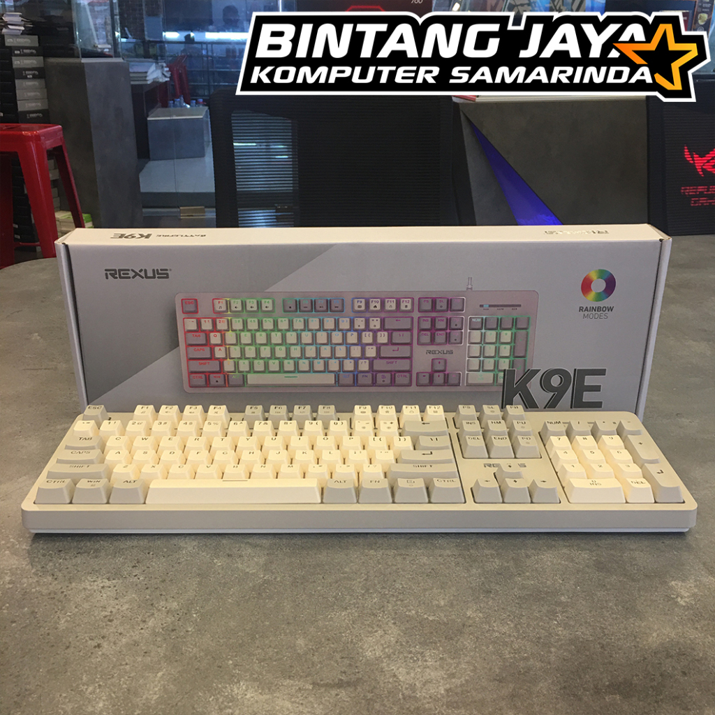Jual Keyboard Gaming Wired USB REXUS K9E V2 RGB - AbuPutih | Shopee ...