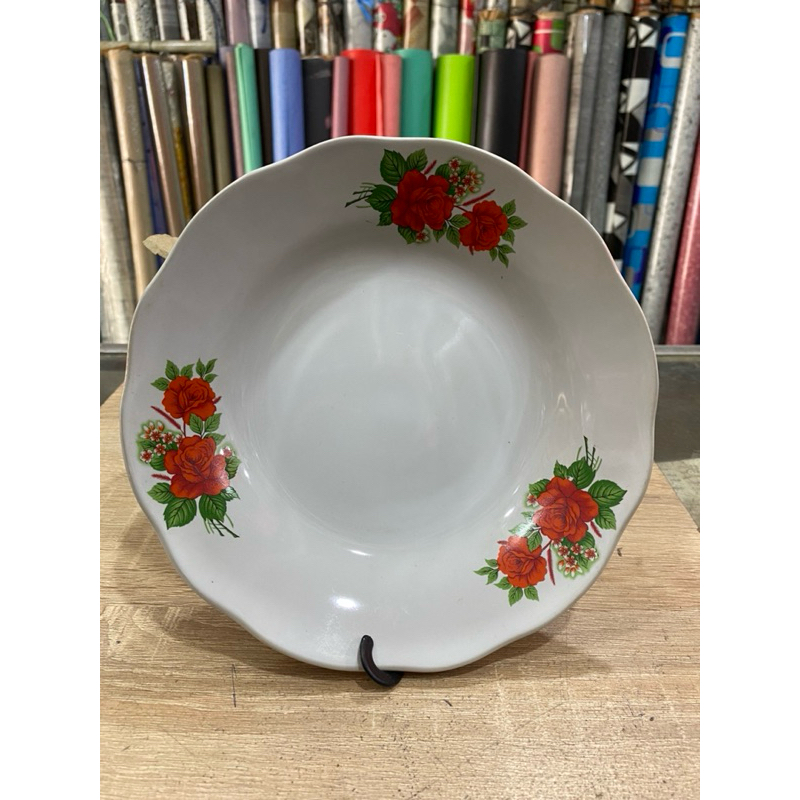 Jual Piring Makan Keramik, Piring Porselin, Piring Batu Ukuran 9 ...