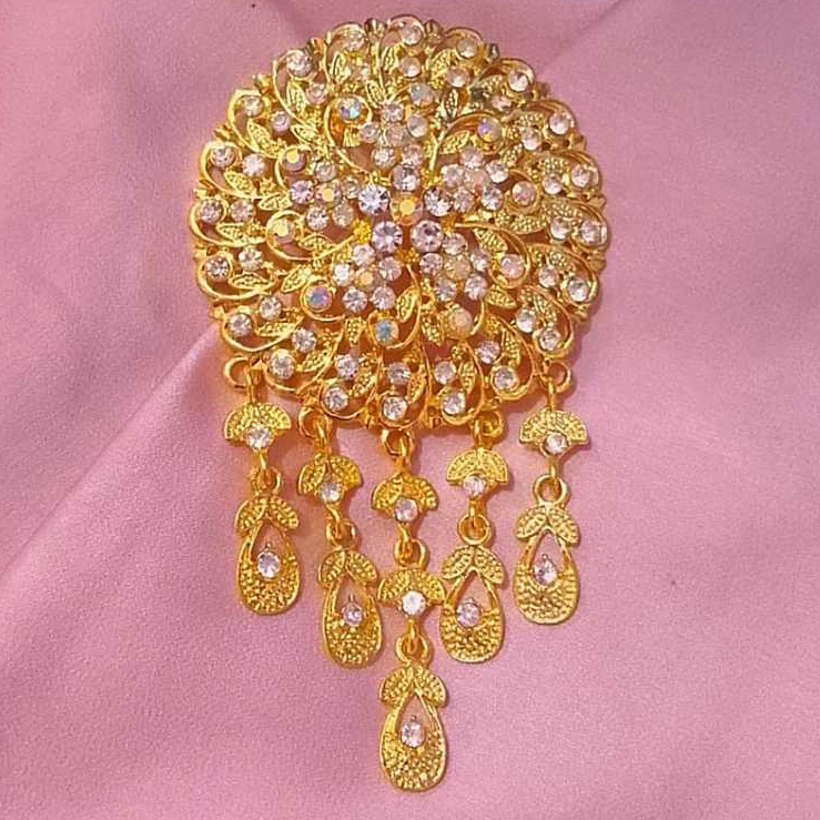Jual Bros Kebaya Kutubaru Gold Full Permata | Bros Besar Gold | Bros ...