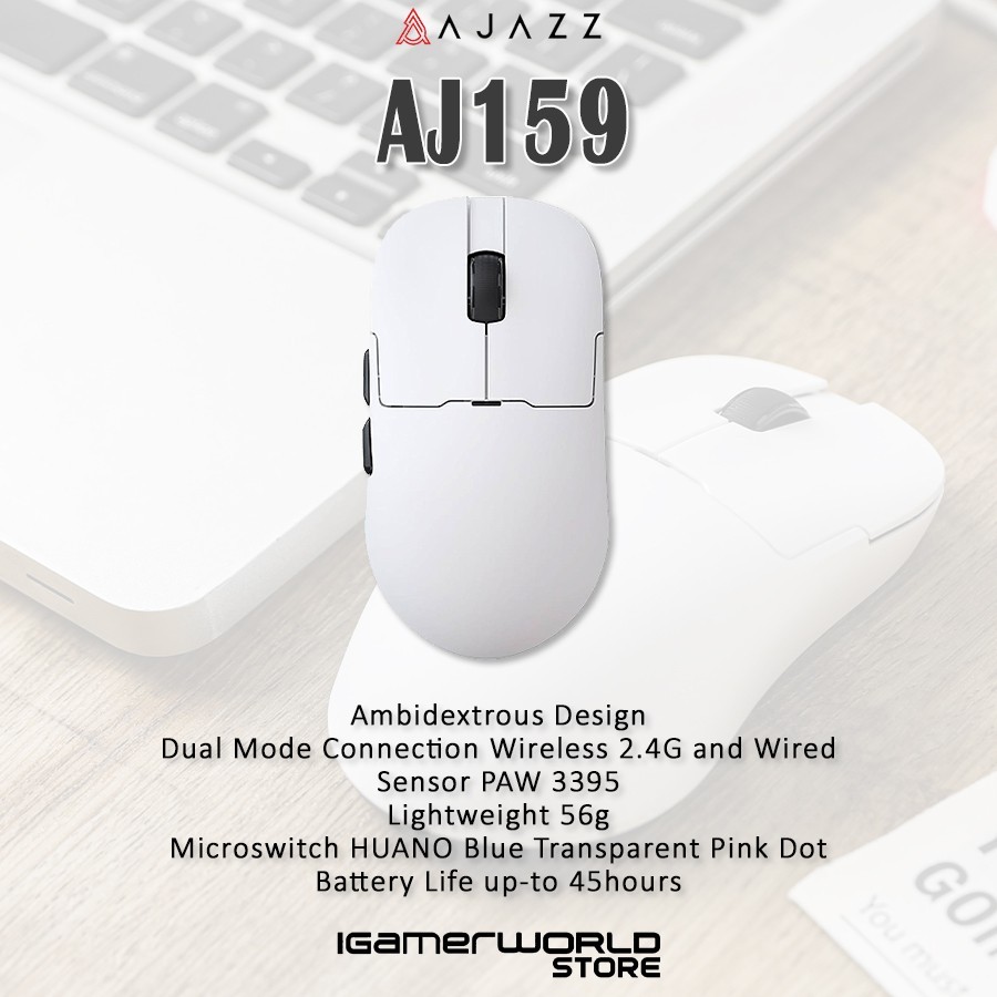 Jual Ajazz AJ159 Dual Mode Wireless Gaming Mouse | Shopee Indonesia