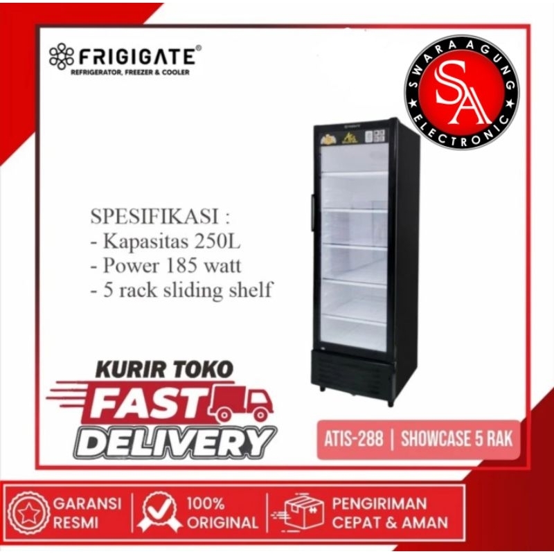 Jual Kulkas Showcase 5 Rak Frigigate Type: ATIS 288 (Khusus Daerah ...