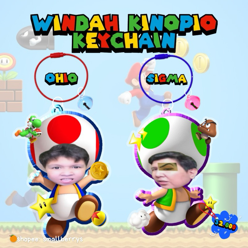 Jual windah basudara anomali mario bros keychain | Shopee Indonesia
