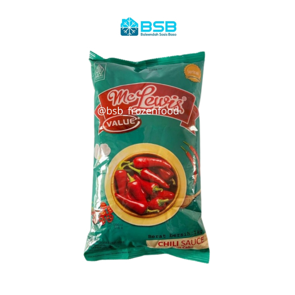 Jual MC LEWIS Chili Sauce Value Saus Cabe Me Lewis Saos Cabai 500 gr 1 ...