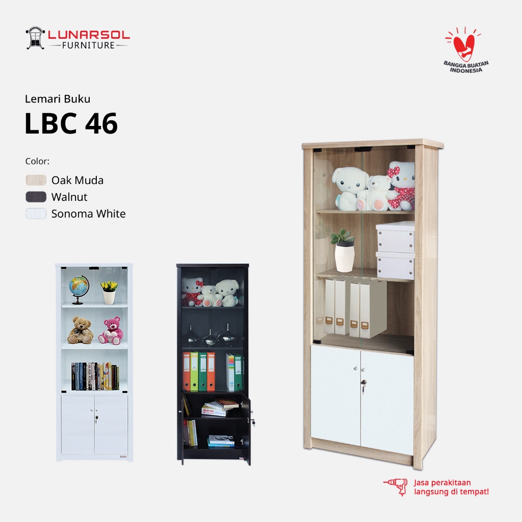 Jual LUNARSOL LBC 46 Lemari Buku | Shopee Indonesia