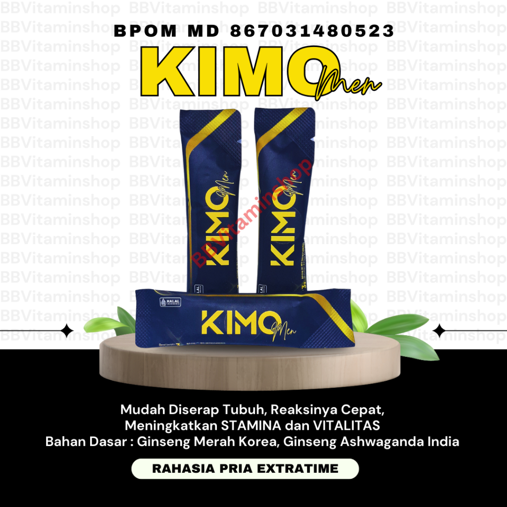 Jual Obat Kuat Herbal Pria KIMO Sachet Original Tahan Lama Stamina Kuat ...